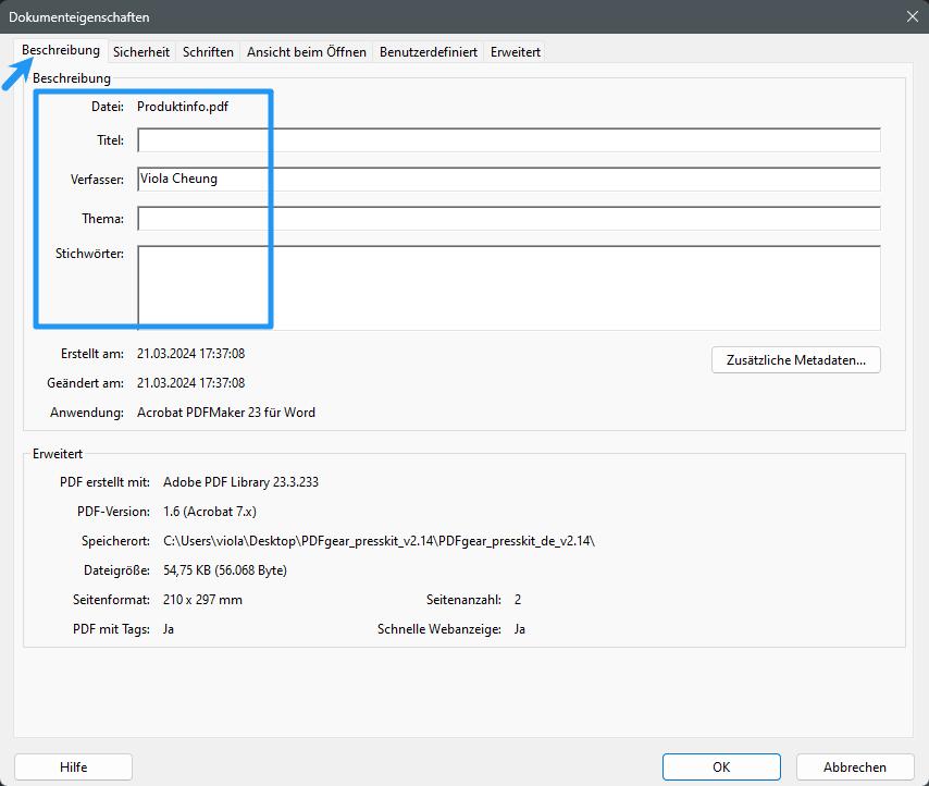 PDF-Metadaten bearbeiten – auslesen, ändern & löschen leicht gemacht