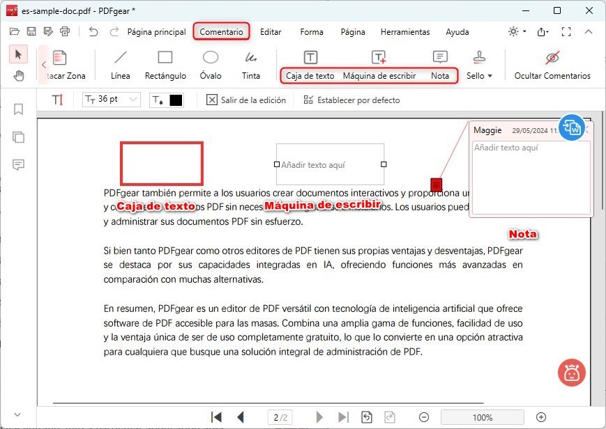 Agregar Comentarios a un PDF | Guía del Usuario