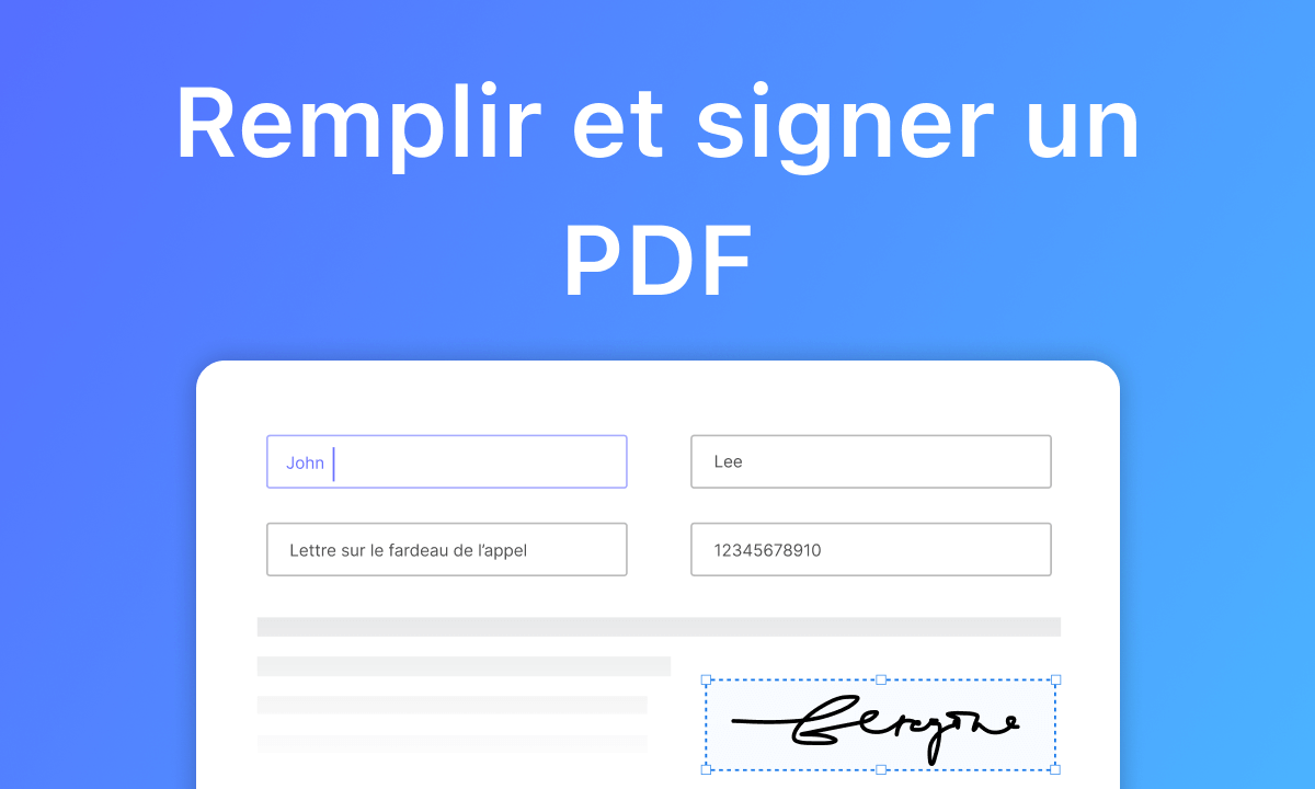 Remplir Pdf Remplissez Les Formulaires PDF | Remplisseur PDF Gratuit