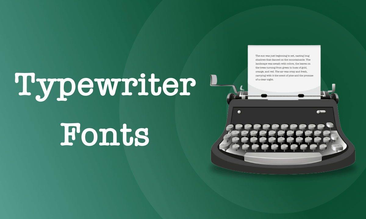 Typewriter Font Mac