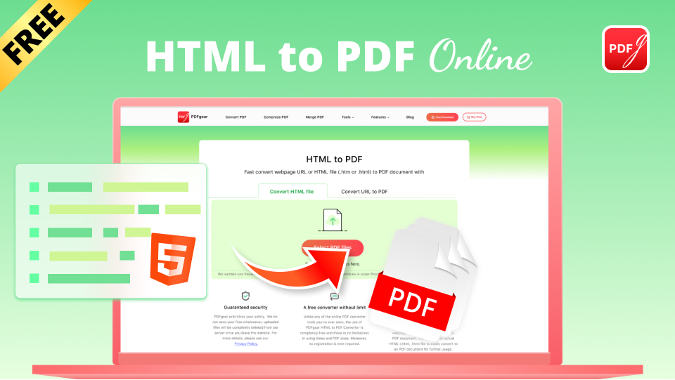 HTML To PDF Convert html To PDF Online For Free PDFgear