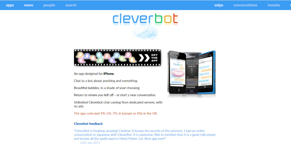 Cleverbot Seksuele Gesprekken Cleverbot Chat AI Character Apps Op