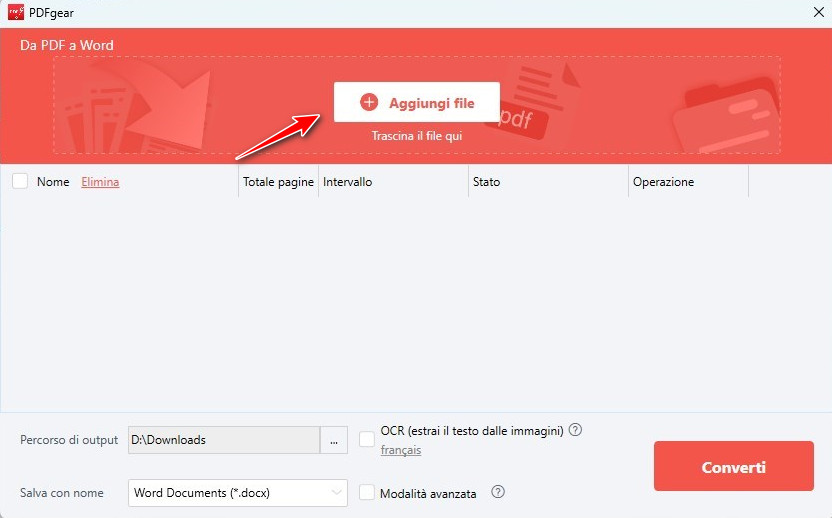 Come conversione da PDF a Word gratis