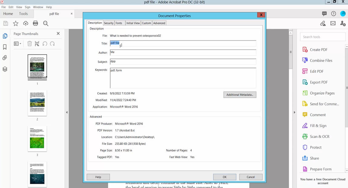 Come modificare i metadati PDF [4 metodi facili]
