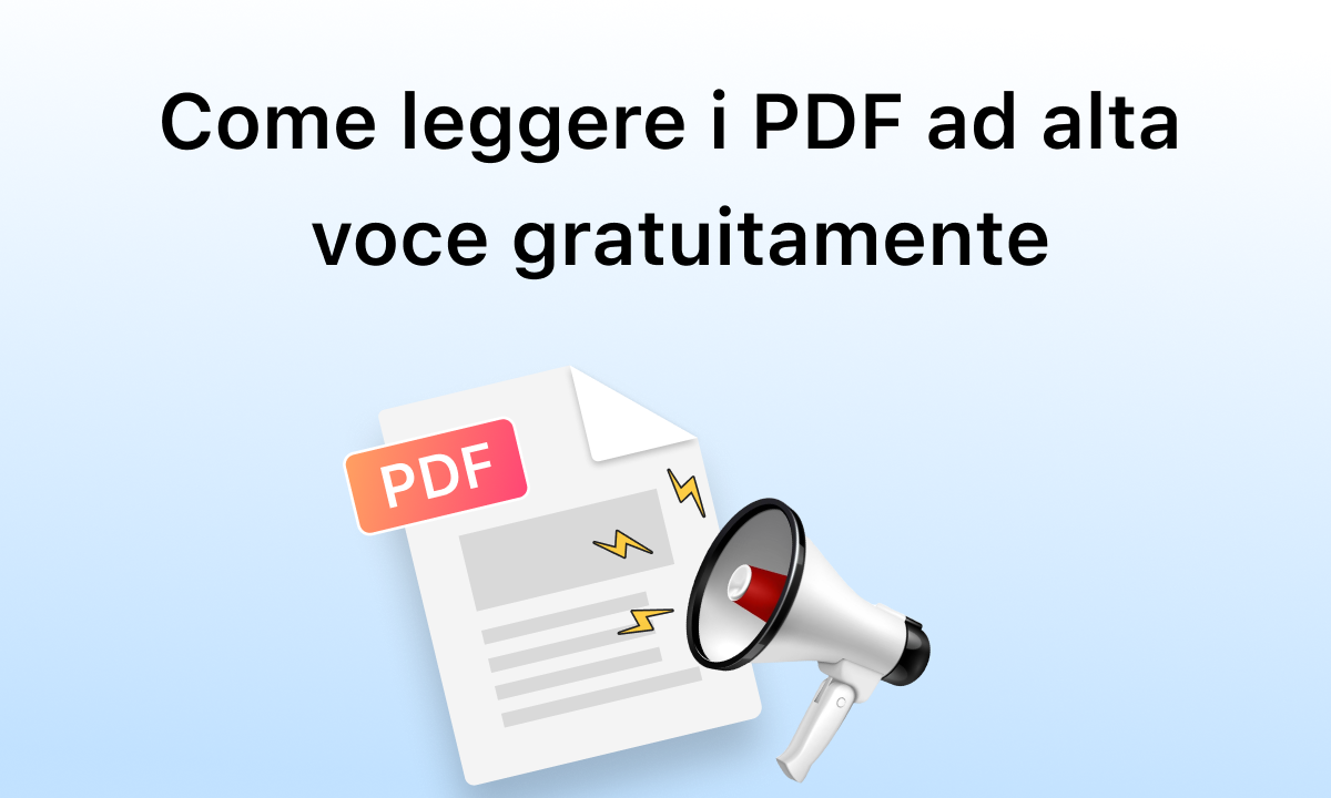 Come leggere i PDF ad alta voce gratuitamente