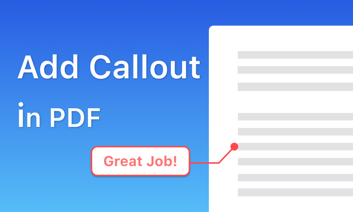 How to Add Text Callouts in PDF for Free