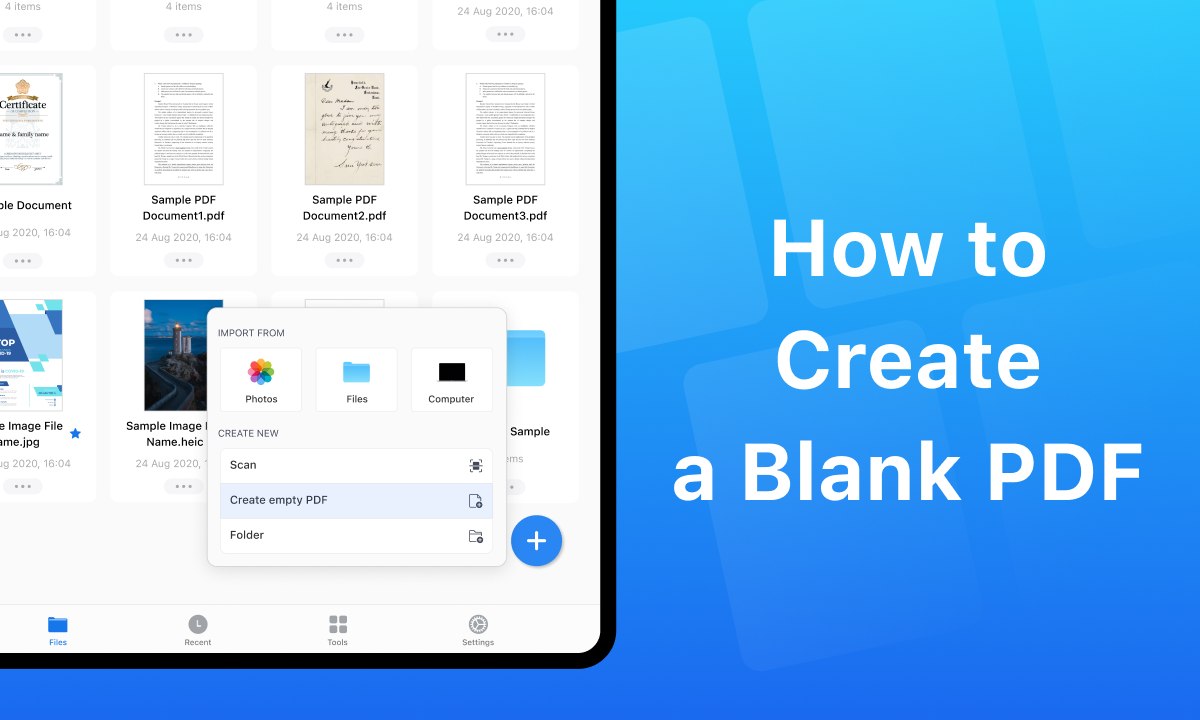 How to Create a Blank PDF on Computer or Mobile