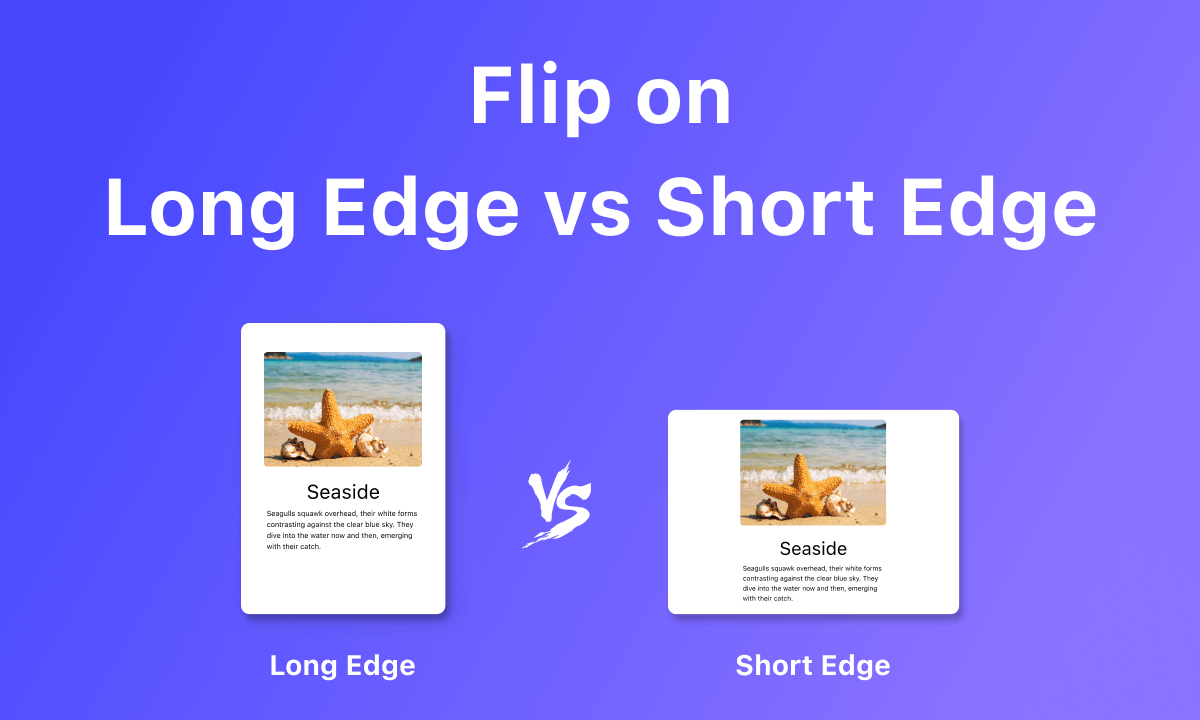 Flip on Long Edge vs Short Edge [Explained & Print Online]