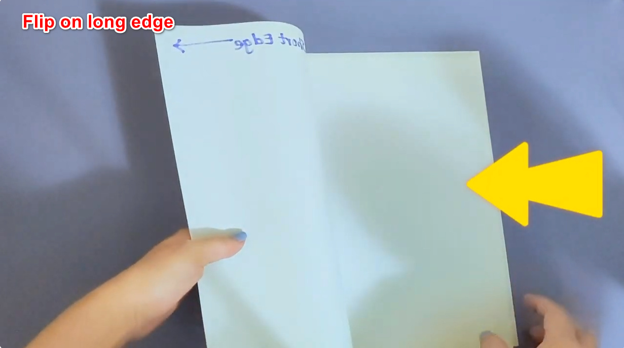 Flip on Long Edge vs Short Edge [Explained & Print Online]