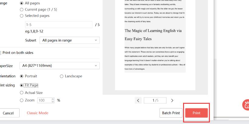 Where Do You Select the Paper Size for a Document