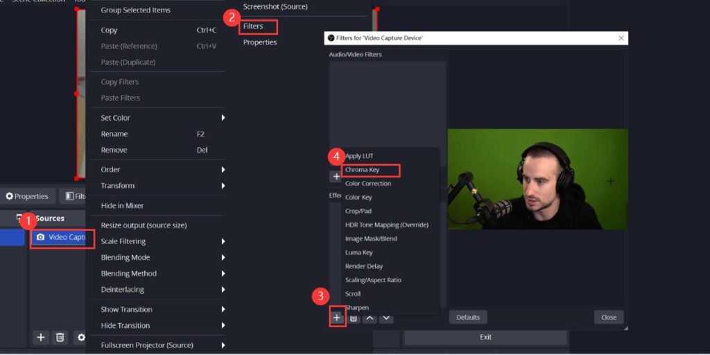 How to Remove Background in OBS with/without Green Screen