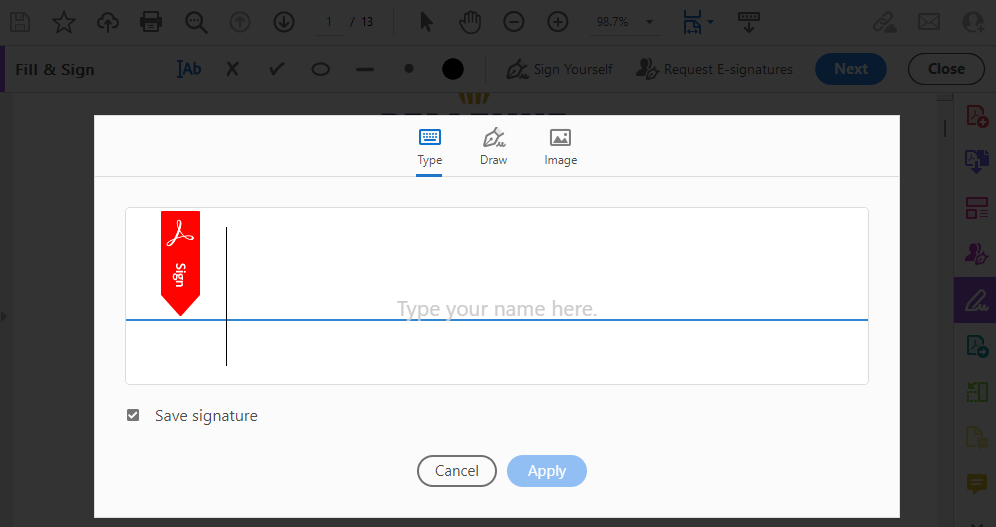 How to Create an Electronic Signature and Sign a PDF for Free