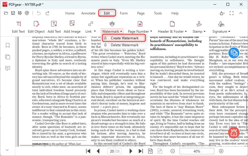 Add Watermark to PDF | User Guide