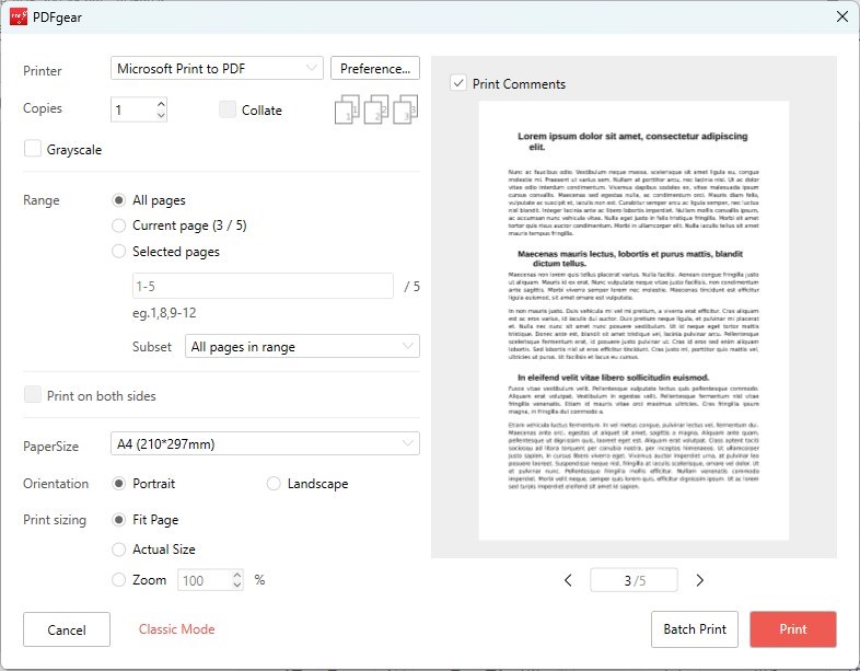 Print a PDF User Guide
