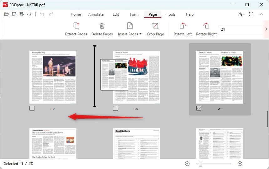 Reorder Pages in PDF | User Guide